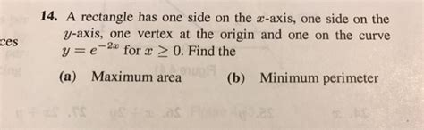 solved a rectangle has one side on the x axis one side on