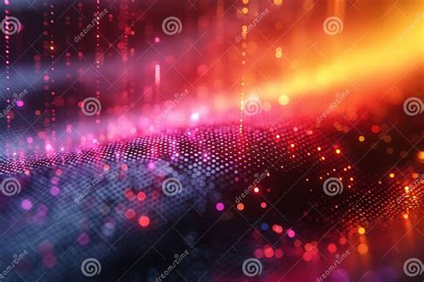 Stylized Tech Canvas With Abstract Patterns Stock Illustration