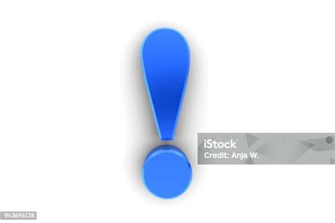 격리 된 흰 배경 잘라 느낌표 3d 파란색 느낌표 Warnnig 기호 조언을 기호 지침 아이콘 0명에 대한 스톡 사진 및 기타 이미지 Istock