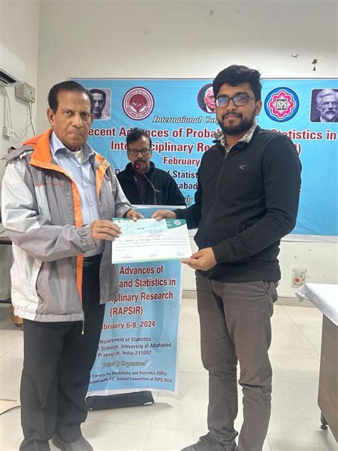 subhankar dutta on linkedin statistics researchpaper award