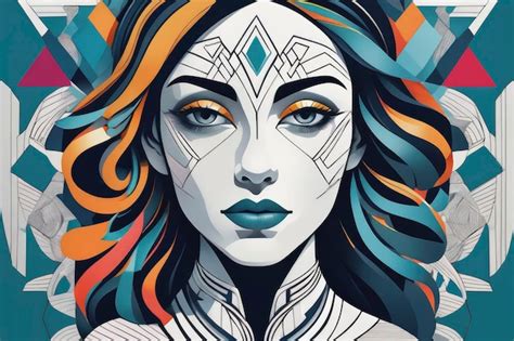 Premium Ai Image Abstract Woman