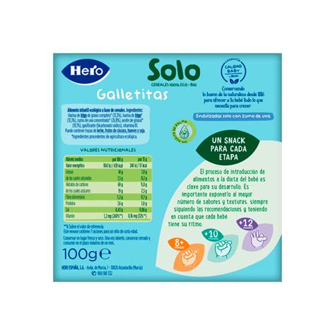 Hero Solo Snack Galletitas 100g