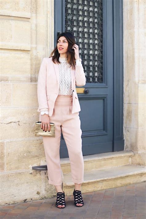 Costume Rose Poudré Dune Working Girl Morgane Pastel Blog