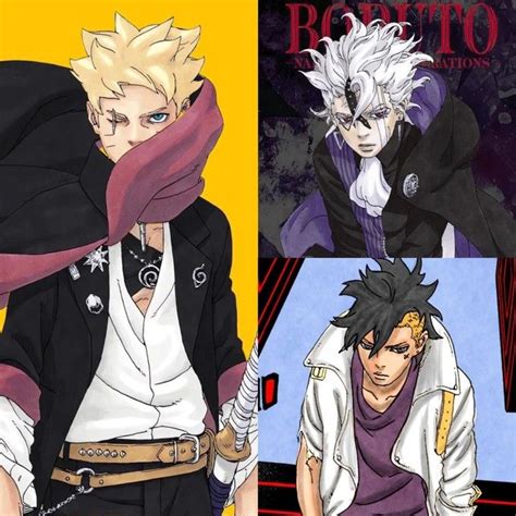 Boruto Kawaki And Code Baruto Manga Anime Crossover Boruto
