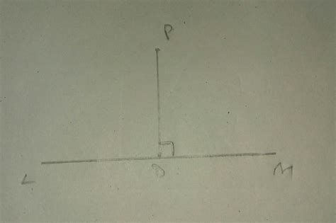 Draw A Line LM And Take A Point P Not Lying On It Using Set Squares