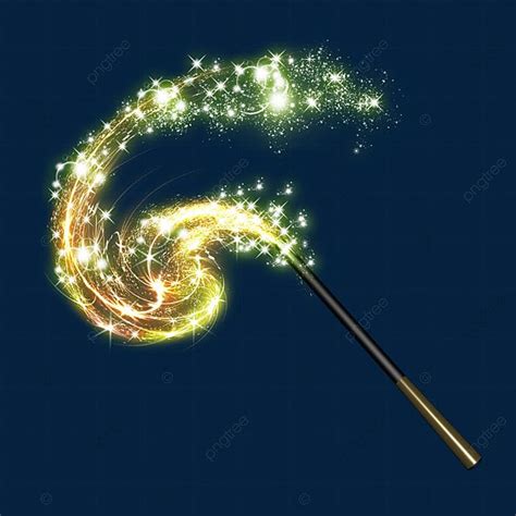 Varinha Mágica De Efeito De Luz Brilhante Png Brilho Cintilação
