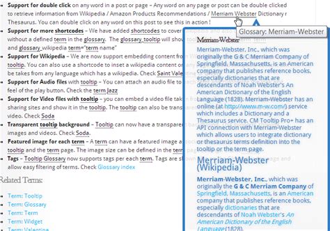 New And Improved Tooltip Glossary Premium Editions Creativeminds