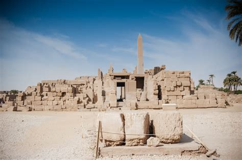 파라오의 고대 이집트 건축 프리미엄 사진