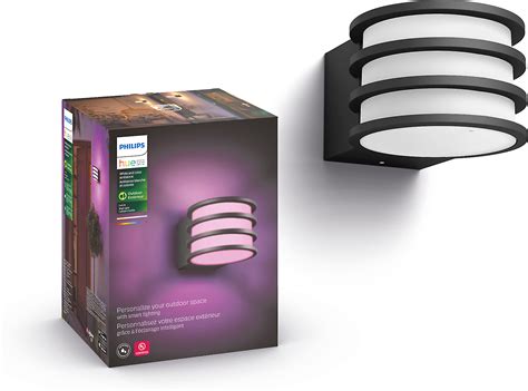 Customer Reviews Philips Hue White Color Lucca Outdoor Wall Light Outdoor Fixture With Colorful