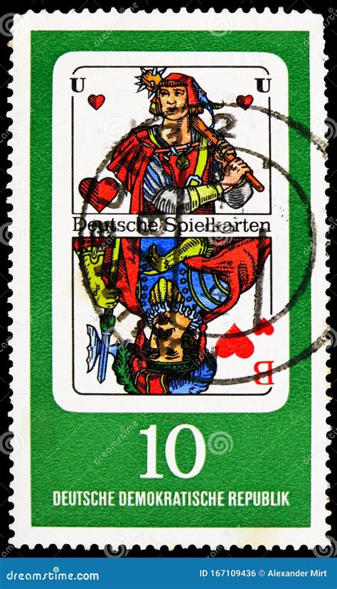 Postage Stamp Printed In Germany Democratic Republic Shows Heart