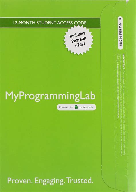 Mylab Programming With Pearson Etext Access Code Card For Absolute C
