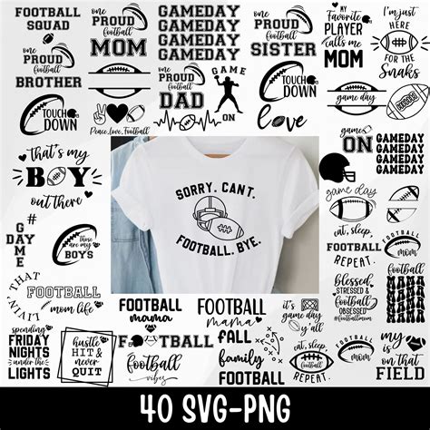 Football Svg Bundle Football Mom Dad Svg Football Name Svg Varsity