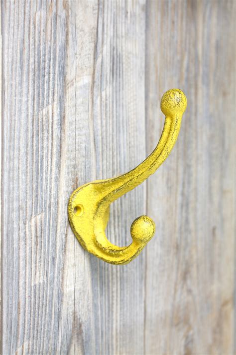 Cast Iron Double Coat Hook Classic Wall Hook Etsy