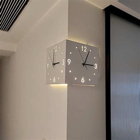 Clock Digital Clock Table Clock Wall Aesthetic Jam Dinding Dua Sisi