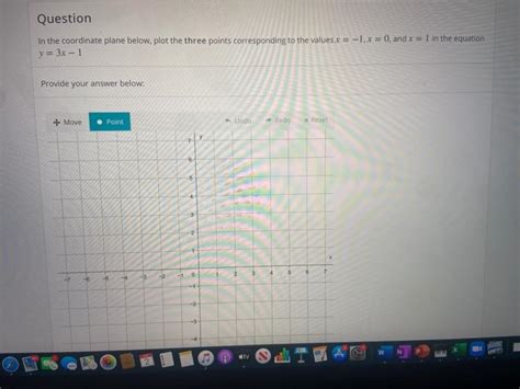 solved question in the coordinate plane below plot the three