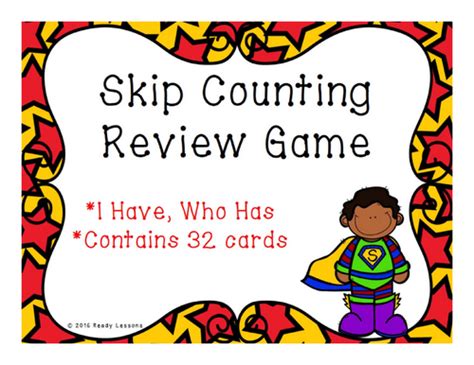 Skip Counting Game Teaching Resources