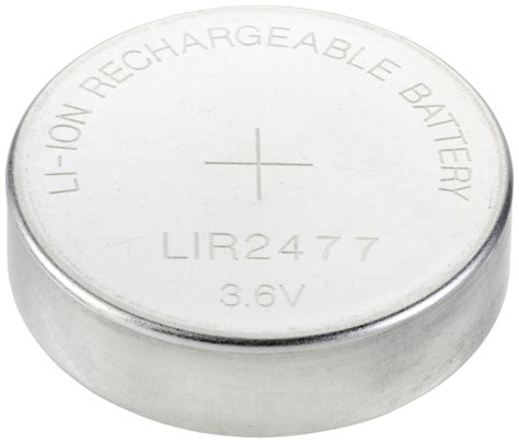 VOLTCRAFT Button Cell Rechargeable LIR2477 Lithium 180 MAh 3 6 V 1 Pc S Conrad