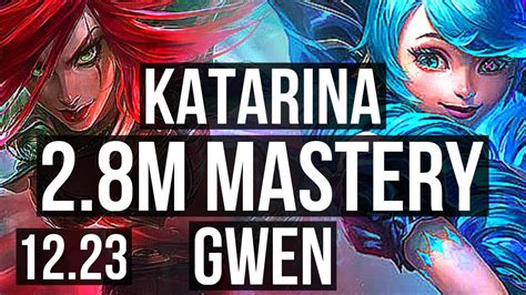 KATARINA Vs GWEN MID 2 8M Mastery 16 2 7 Legendary 600 Games