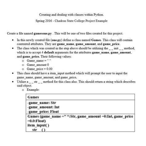 Solved Creating And Dealing With Classes Within Python Chegg