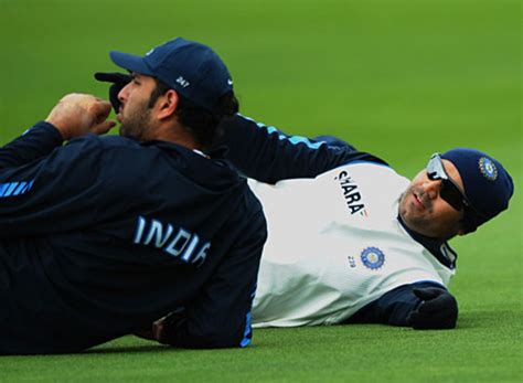 Virender Sehwag And Yuvraj Singh Warm Up