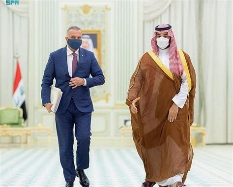 بالصور تفاصيل البيان المشترك لاجتماع ولي العهد ورئيس الوزراء العراقي