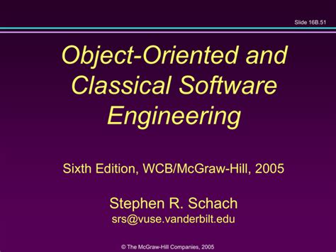 Object Oriented And Classical Software Engineering Stephen R Schach