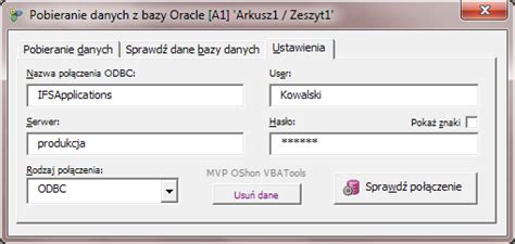 Pobieranie Danych Z Oracle Vbatools