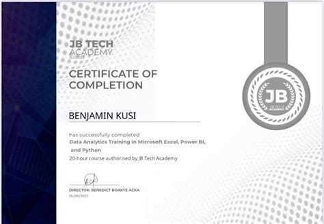 kusi benjamin on linkedin certifieddataanalyst dataanalytics