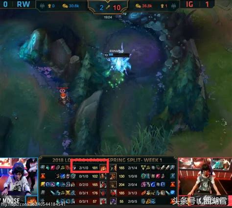 Lpl新任單殺王：rw雖輸，阿光mouse單殺ig明星上單theshy 每日頭條