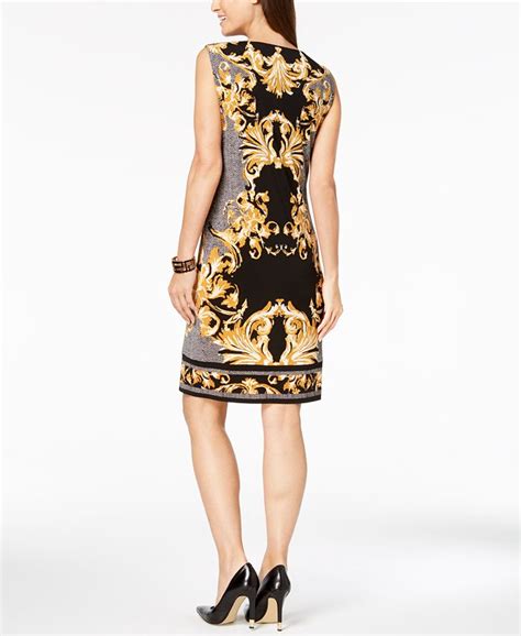 Jm Collection Printed Sheath Dress Created For Macys Macys