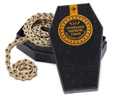 Shadow INTERLOCK SUPREME Chain Gold | TBB-BIKE