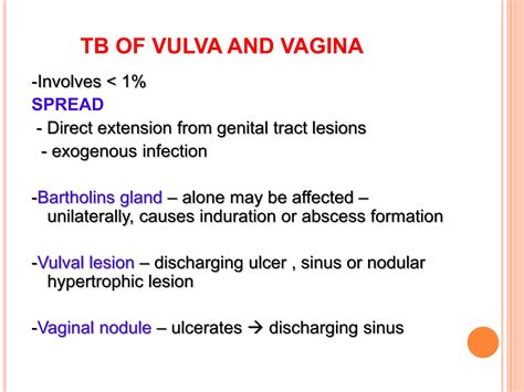 Tuberculosis Of Genital Tract Presentation Pptx