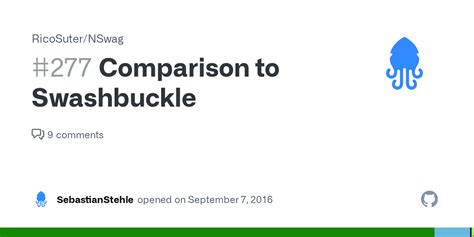Comparison To Swashbuckle · Issue 277 · Ricosuternswag · Github