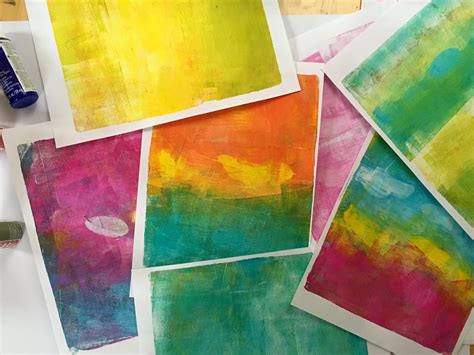 Printing With Gelli Arts® Gelli Arts® Printing With Leaves 3 Ways