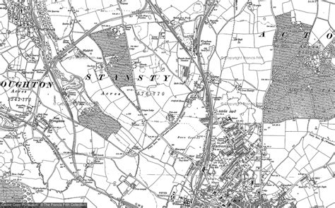 Historic Ordnance Survey Map Of Plas Coch 1898