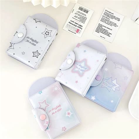 Ins Star Series Hüvelykes Képeslapok Album Dupla Oldalú Tároló Kártya Táska Kpop Idol Card