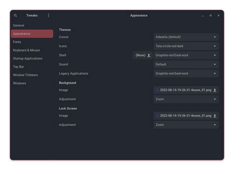 Arch Linux Gnome Tweaks Not Showing Applications Dropdown In The Appearance Section Unix