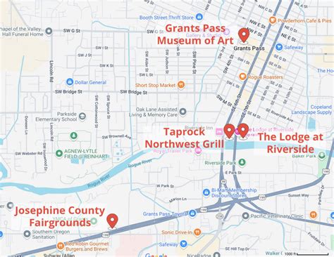 Map Of Important Places For The Spring Convention Watercolor Society