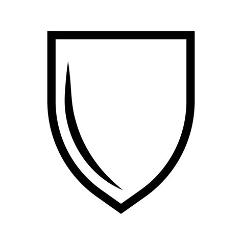 Simple Shield Icon Defense Vector 26730036 Vector Art At Vecteezy