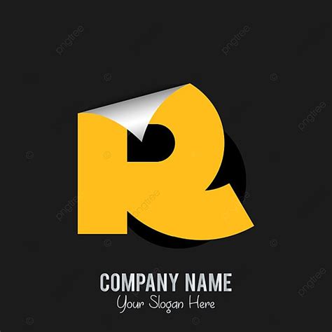 R Logo With Dark Background Template Download On Pngtree