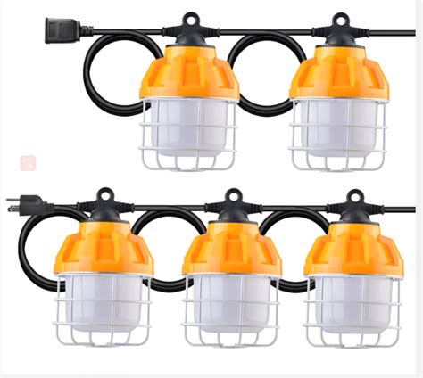 Led Work Lighting Temporary String Lights 100w 11000 Lumens Omni Ray