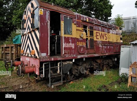 Class 08 Ex British Rail Shunting Engine Being Stripped For Spares At