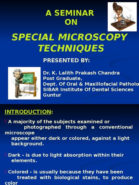 Advanced Microscopyppt Microscopy Laboratory Techniques