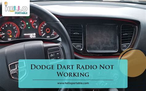 Dodge Dart Radio Not Working Troubleshoot Fix Fast