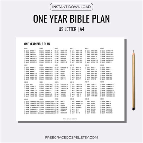 One Year Bible Plan 2025 Bible Reading Plan Printable Start To Finish 1