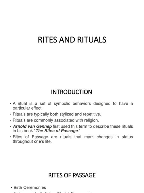 Rites And Rituals Pdf Rituals Cultural Anthropology