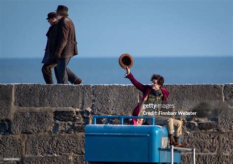 Timothée Chalamet Is Seen As Willy Wonka Leaving The Ship On The Top News Photo Getty Images