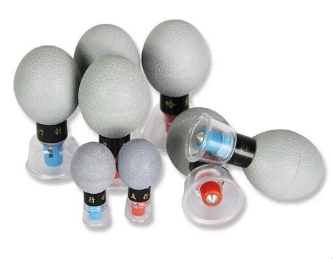 8 Silver Magnetic Therapy Acupressure Suction Cup Household Vacuum