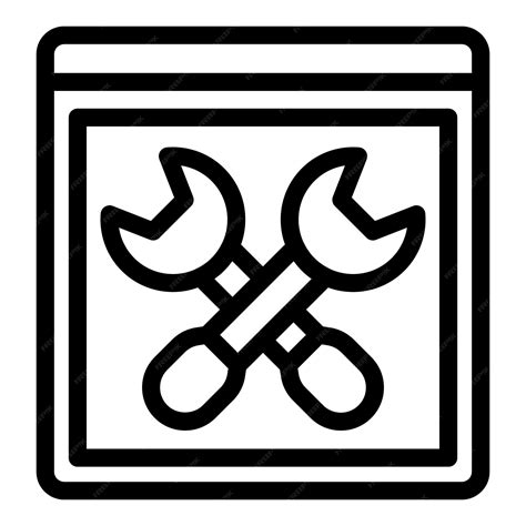 Premium Vector Software Development Icon Outline Vector Technical Programming Improvements