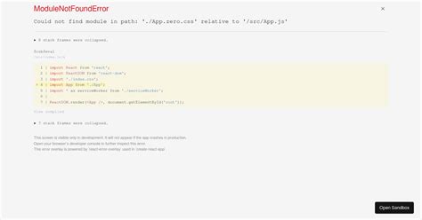 Css Zero Example Codesandbox